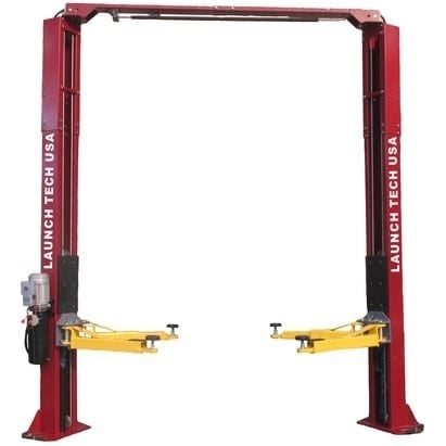 Launch Tech USA TLT240SC 9,000 lb Two Post Car Lift Clear Floor - Asym